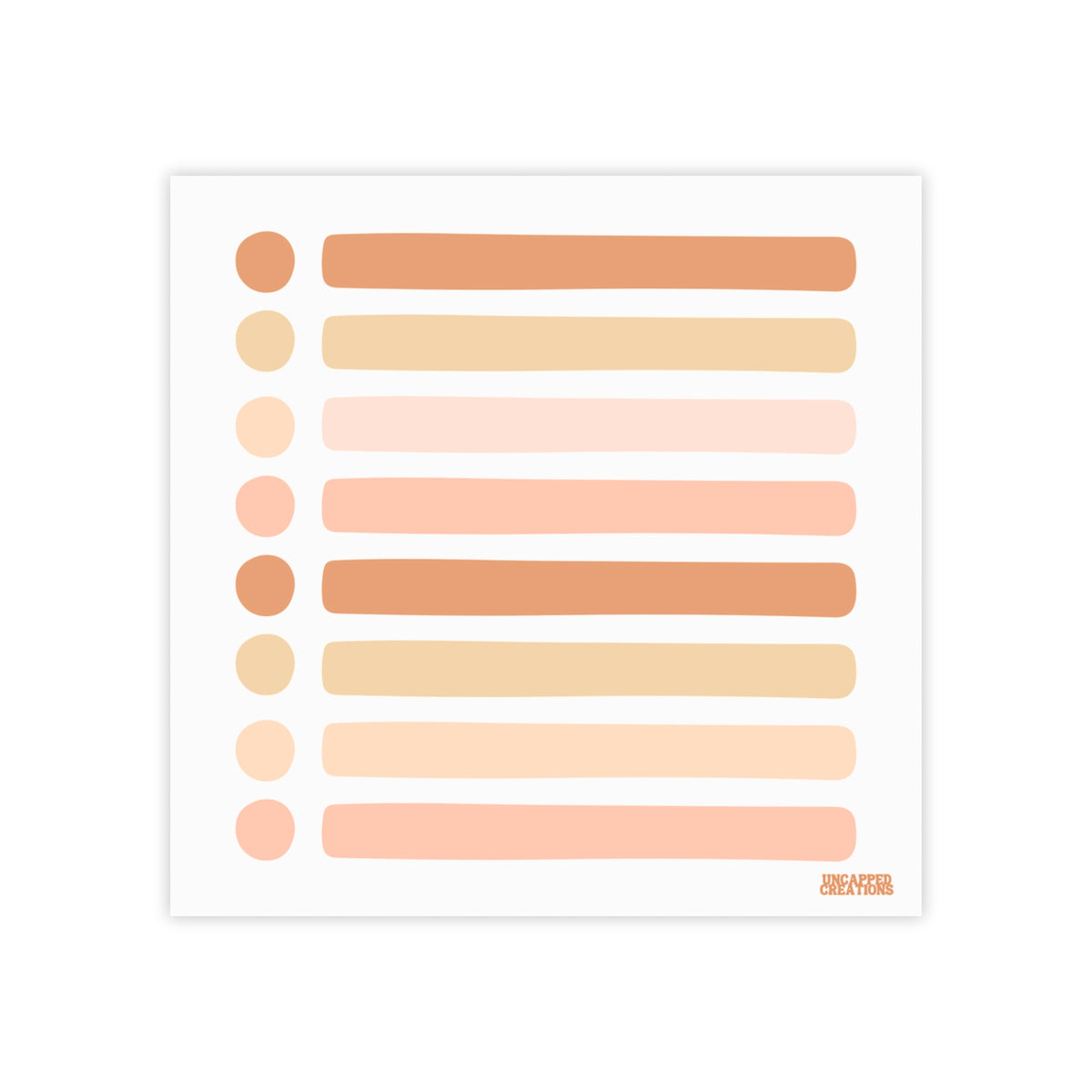 Boho Blush Checklist Sticky Notes – Uncapped Creations