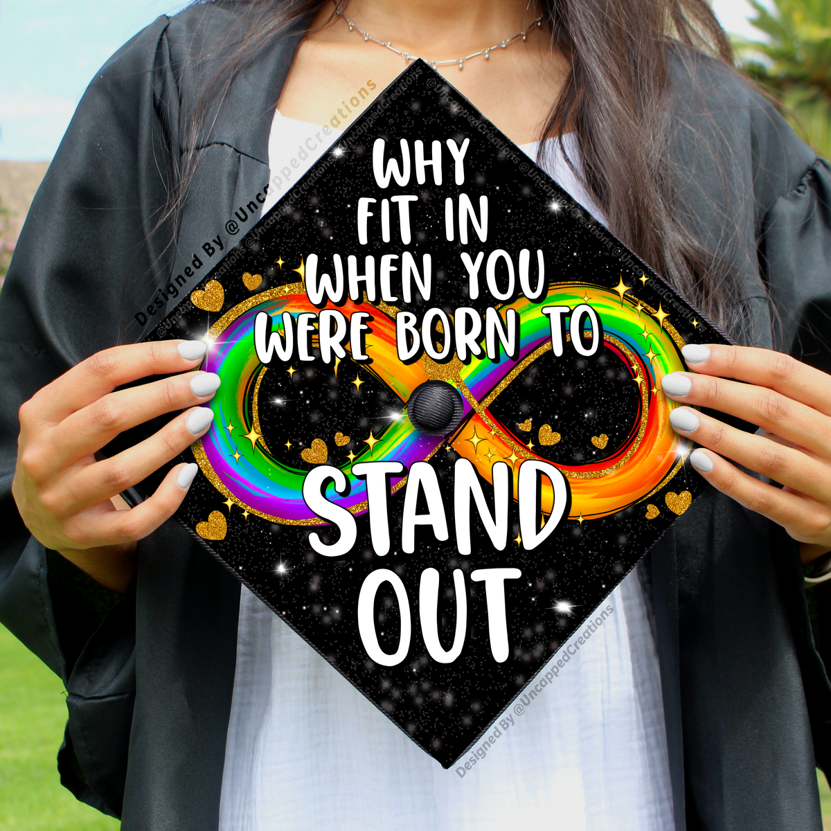 Autism Grad Cap - PRINTED Topper – Uncapped Creations