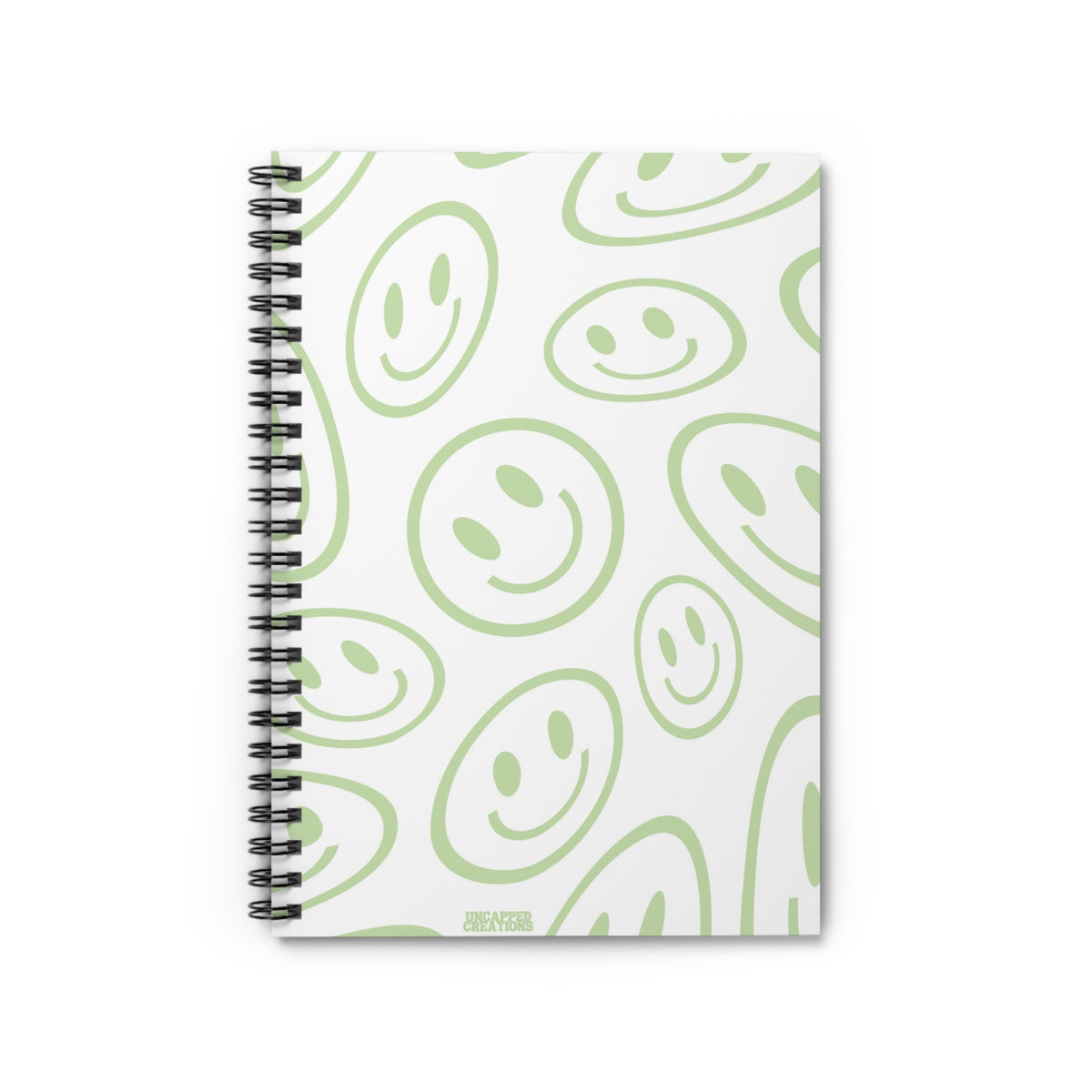 GREEN Smiley Notebook – Uncapped Creations