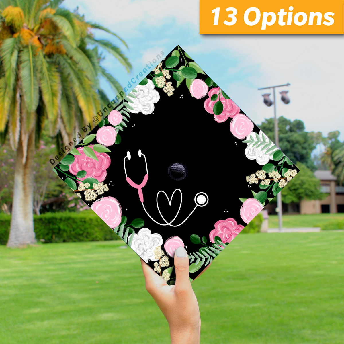Nurse Grad Cap - PRINTED Topper – Uncapped Creations