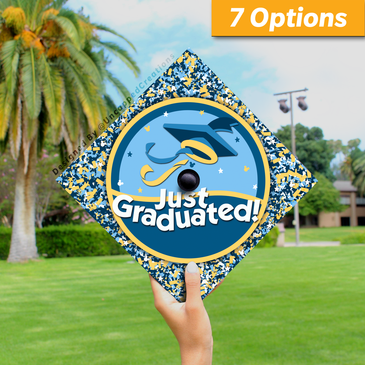 Magic Button Grad Cap - PRINTED Topper – Uncapped Creations