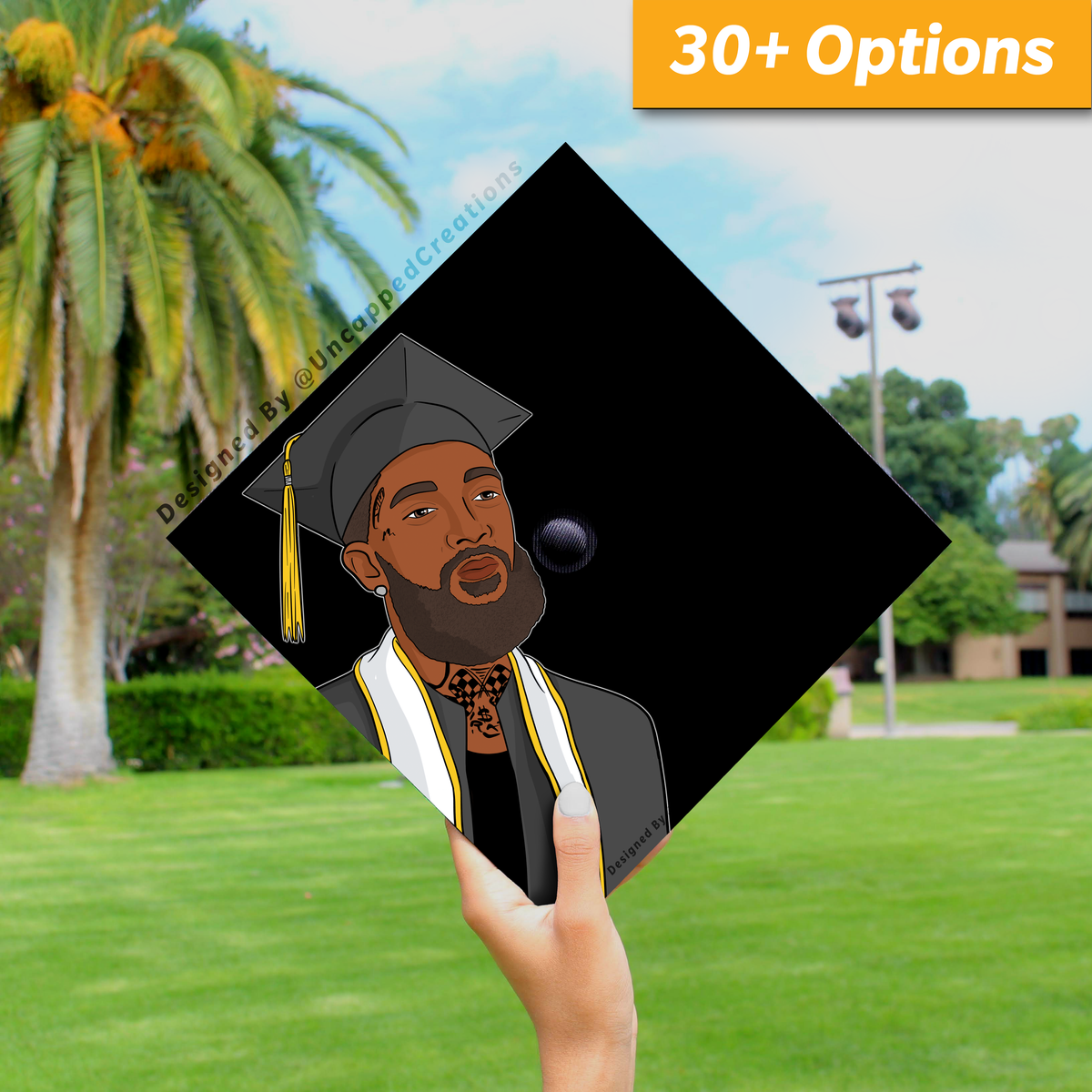 Rapper Grad Cap - PRINTED Topper – Uncapped Creations