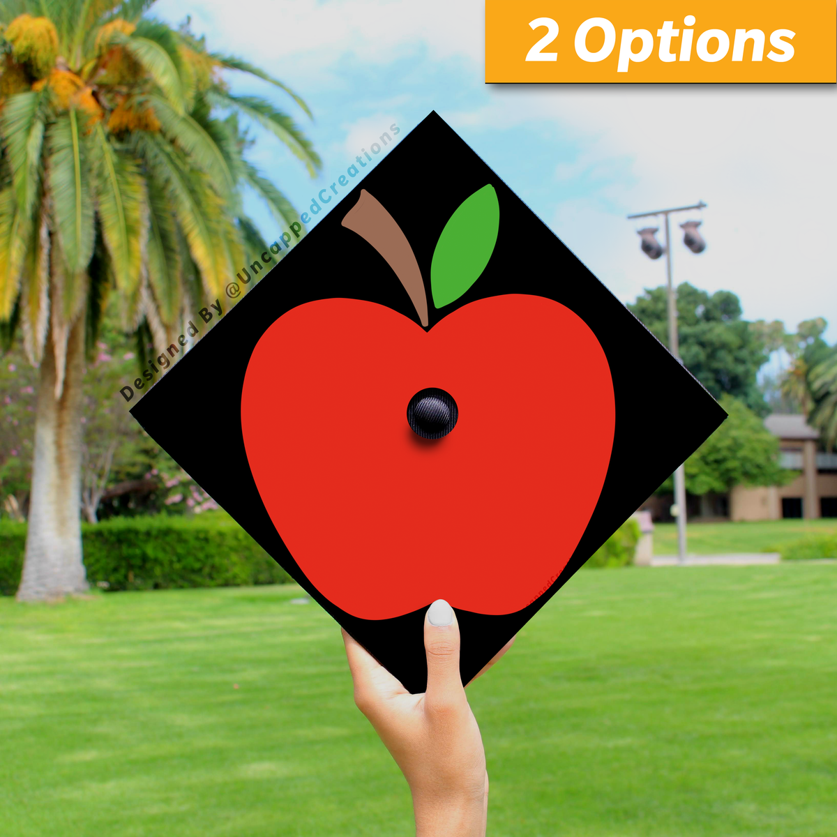 Apple Grad Cap - PRINTED Topper – Uncapped Creations
