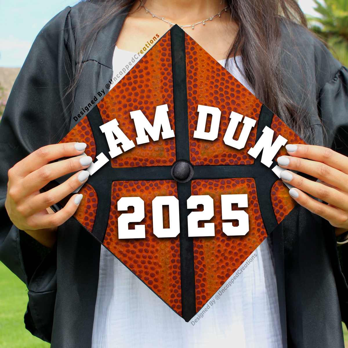 Basketball Grad Cap - PRINTED Topper – Uncapped Creations