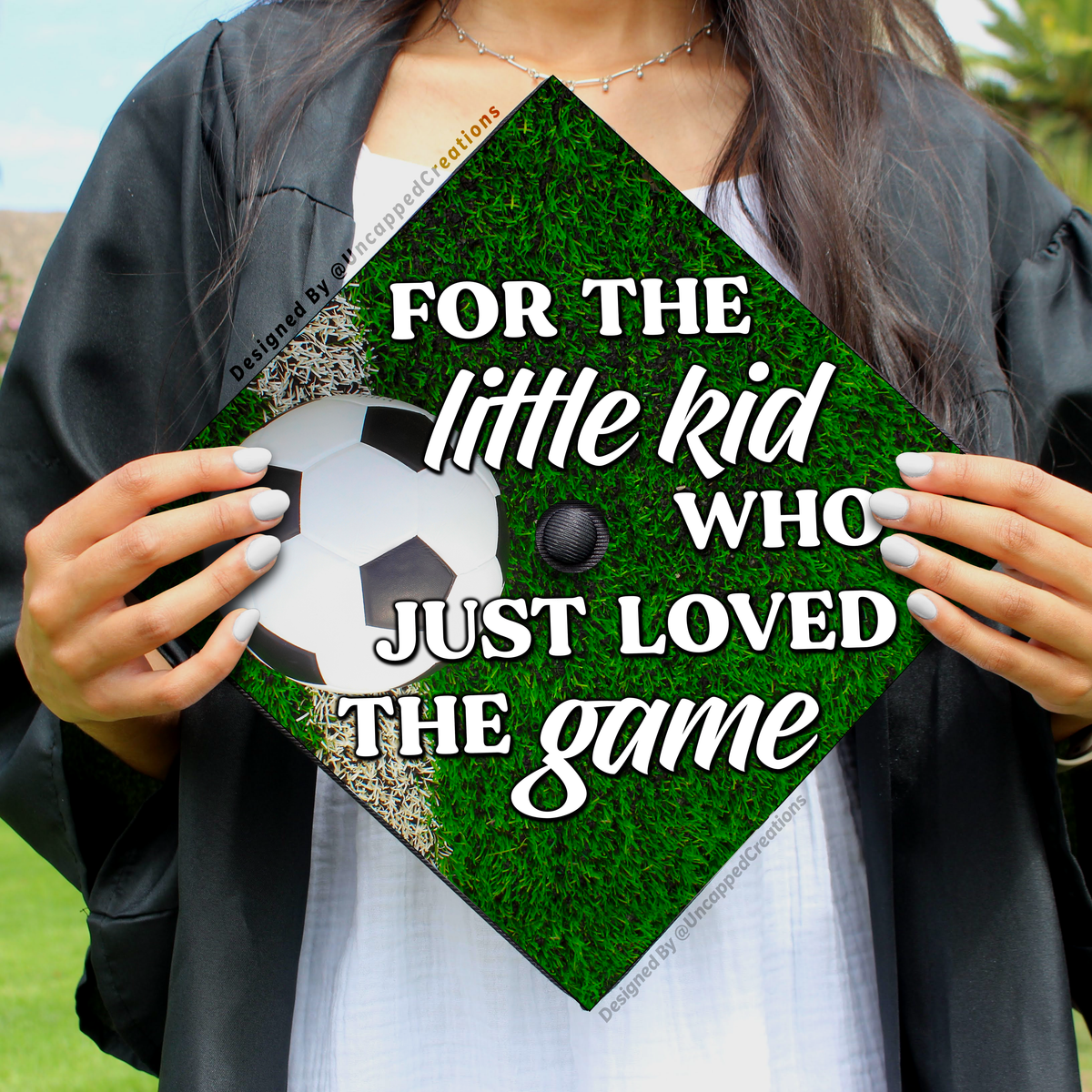 Soccer Grad Cap - PRINTED Topper – Uncapped Creations