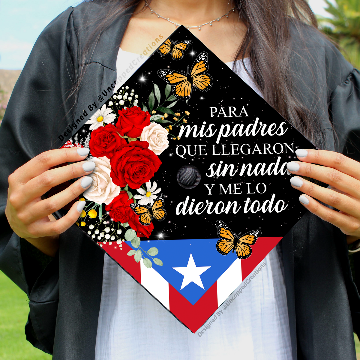 Puerto Rican Grad Cap - PRINTED Topper – Uncapped Creations