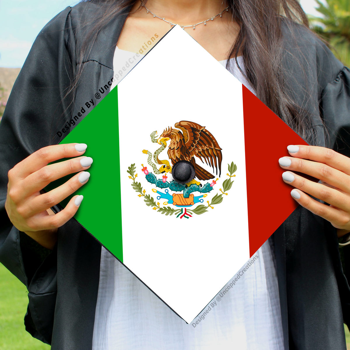 Mexican Flag Grad Cap - PRINTED Topper – Uncapped Creations