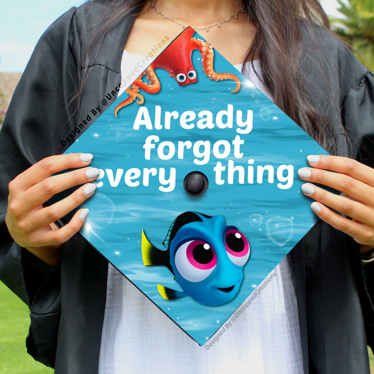 Forgetful Grad Cap - PRINTED Topper – Uncapped Creations