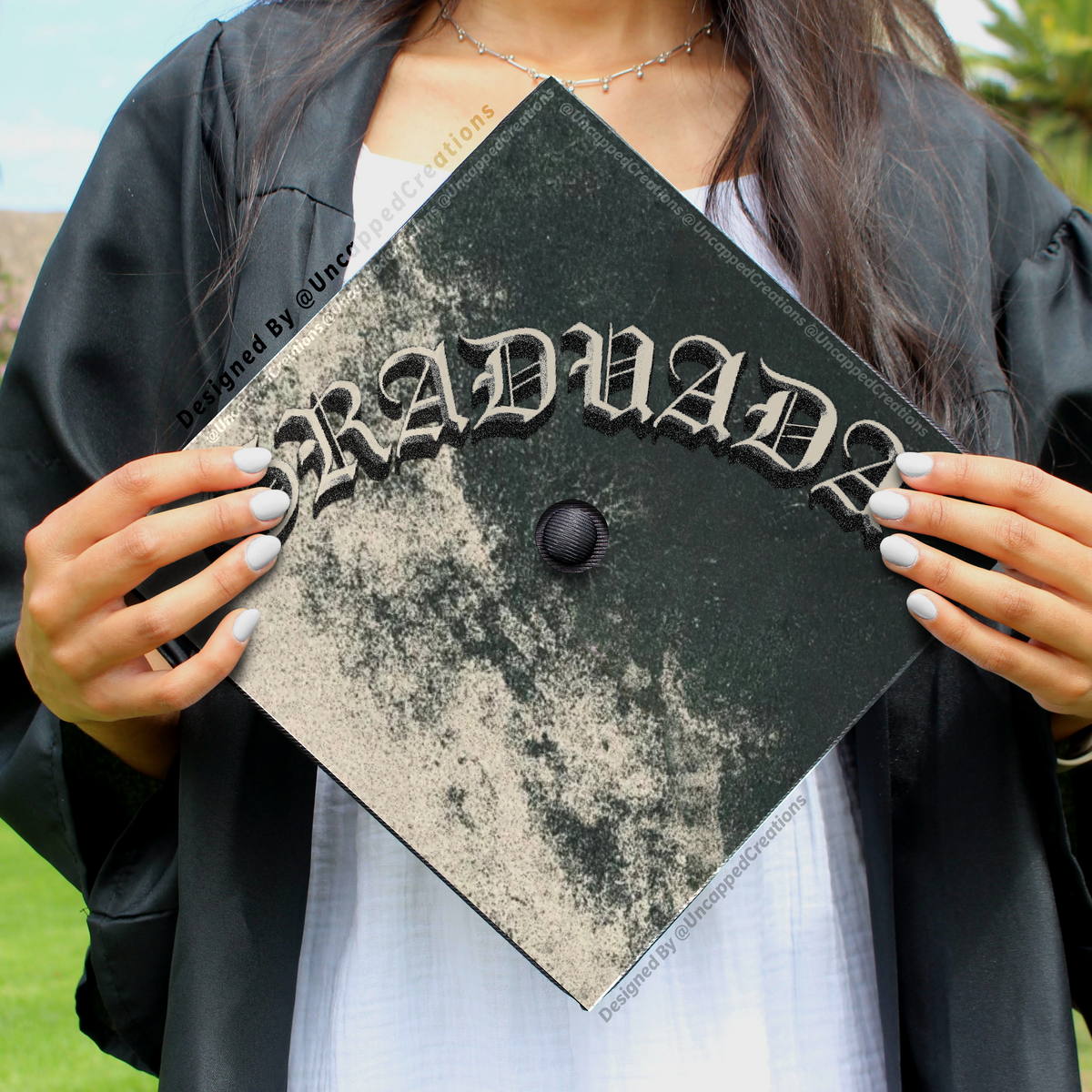 Peso Pluma Grad Cap - PRINTED Topper – Uncapped Creations