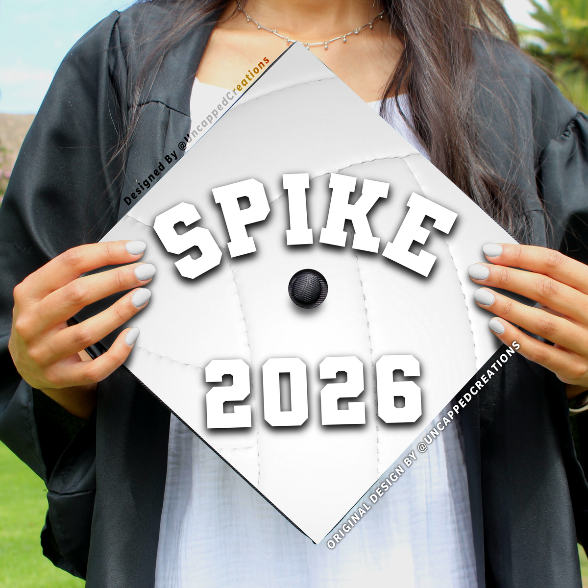 Volleyball Grad Cap - PRINTED Topper – Uncapped Creations