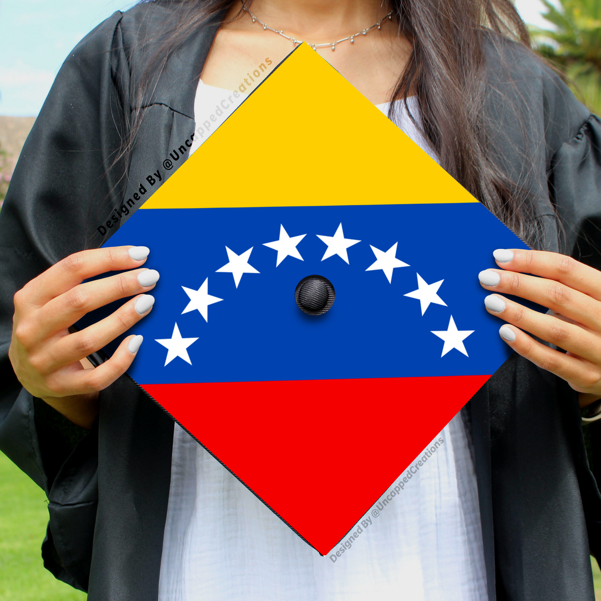 Venezuelan Flag Grad Cap - PRINTED Topper – Uncapped Creations