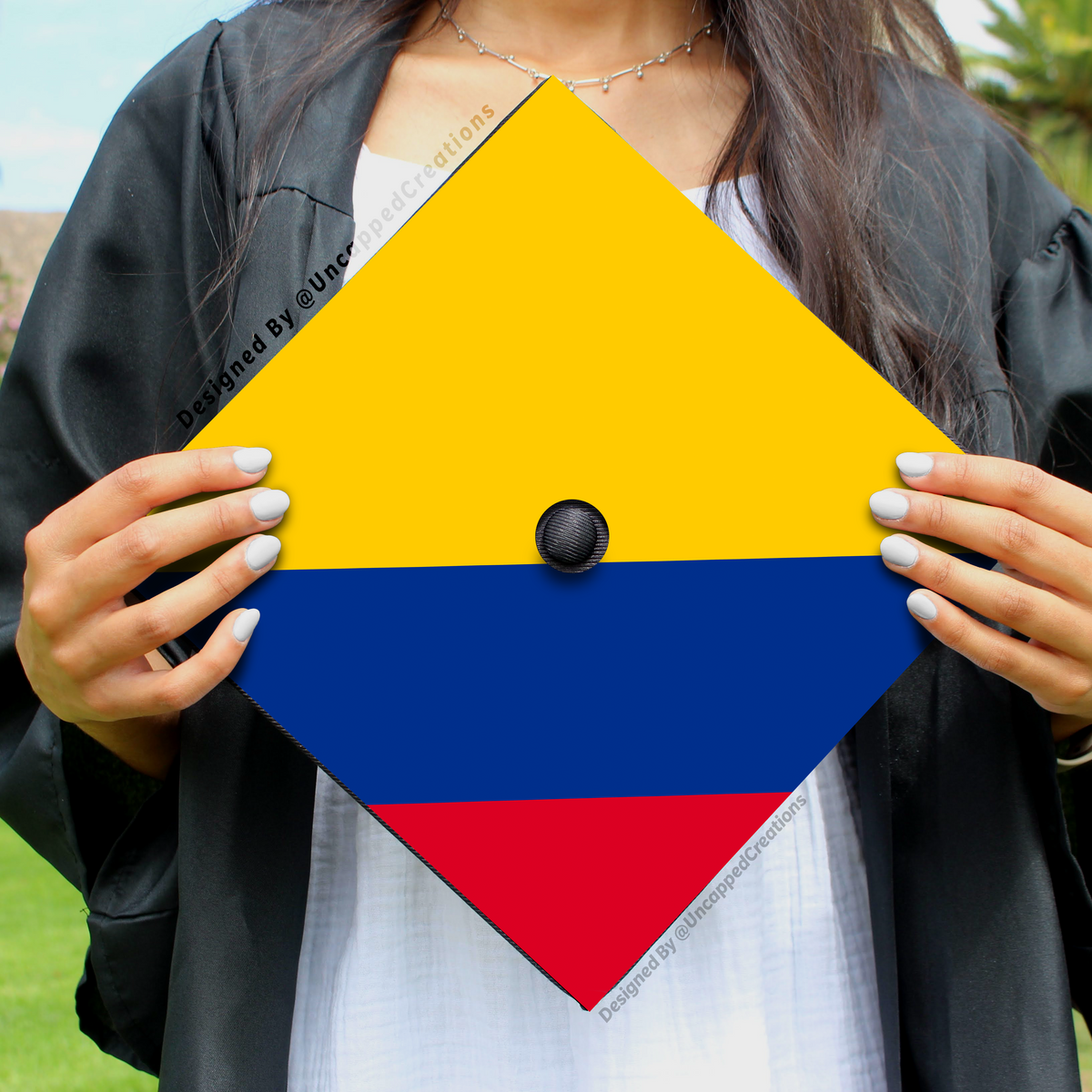 Colombian Flag Grad Cap - PRINTED Topper – Uncapped Creations