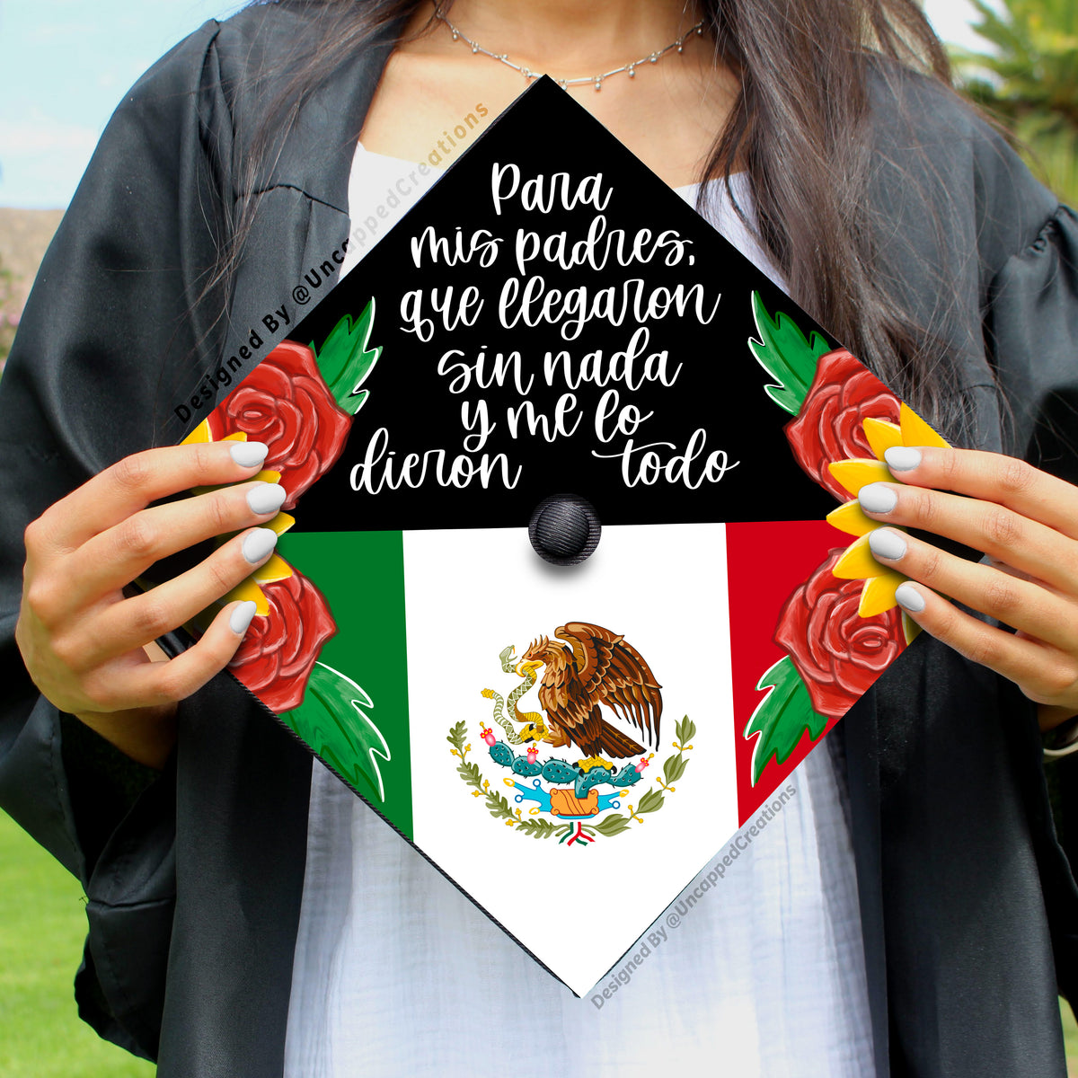 Mexican Grad Cap - PRINTED Topper – Uncapped Creations