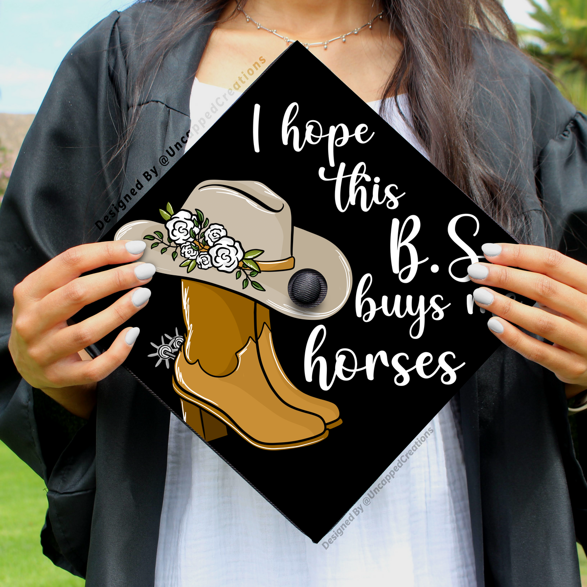 Country Grad Cap - PRINTED Topper – Uncapped Creations