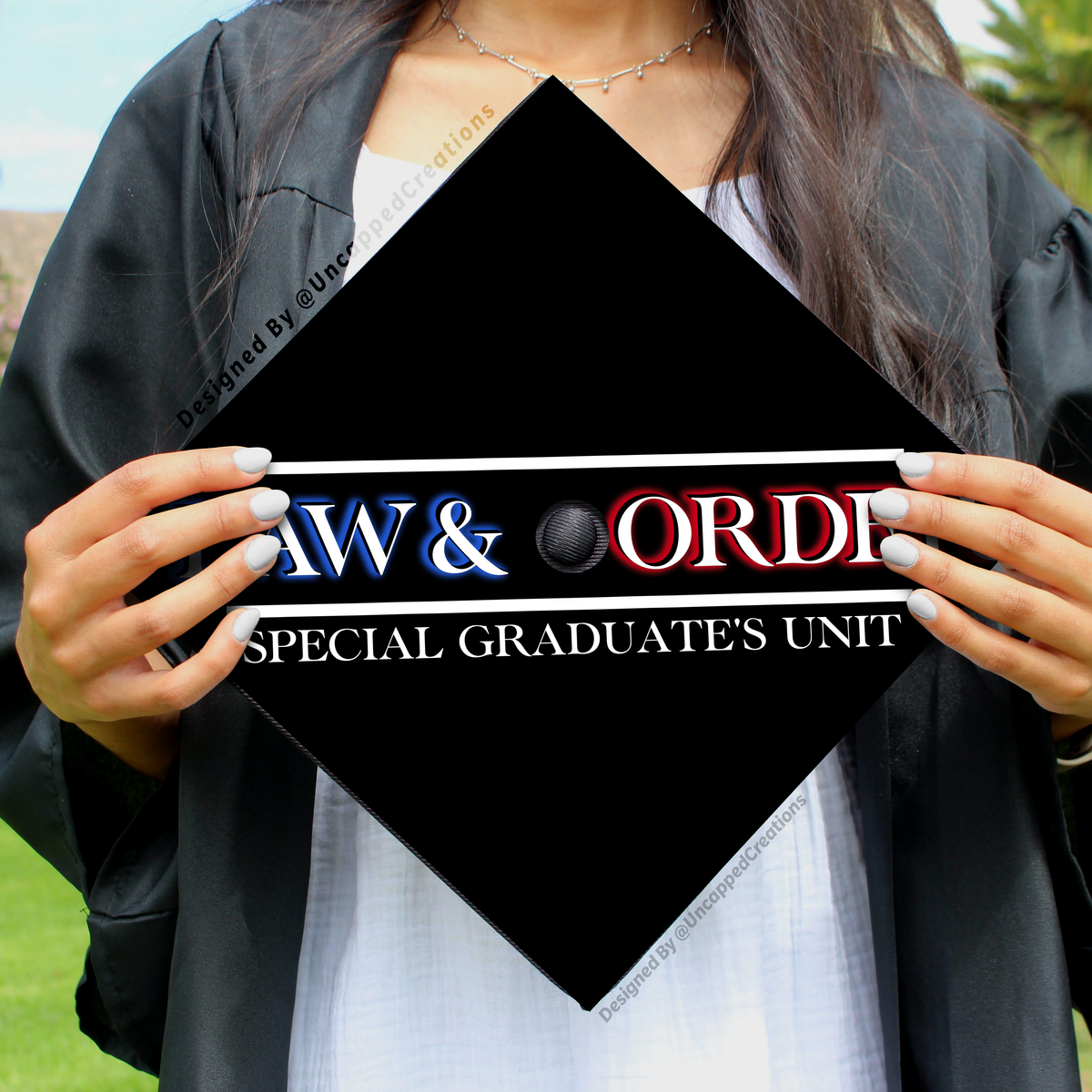 Criminal Justice Grad Cap - PRINTED Topper – Uncapped Creations