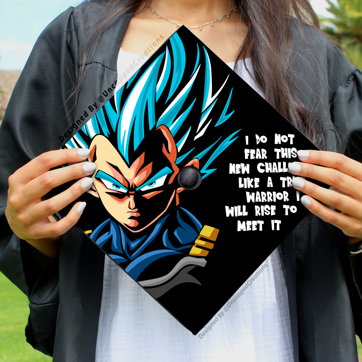 Anime Grad Cap - PRINTED Topper – Uncapped Creations