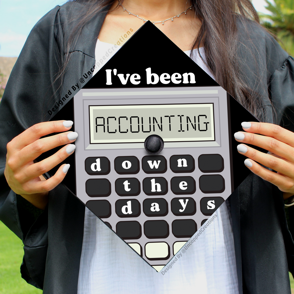 Accounting Grad Cap - PRINTED Topper – Uncapped Creations