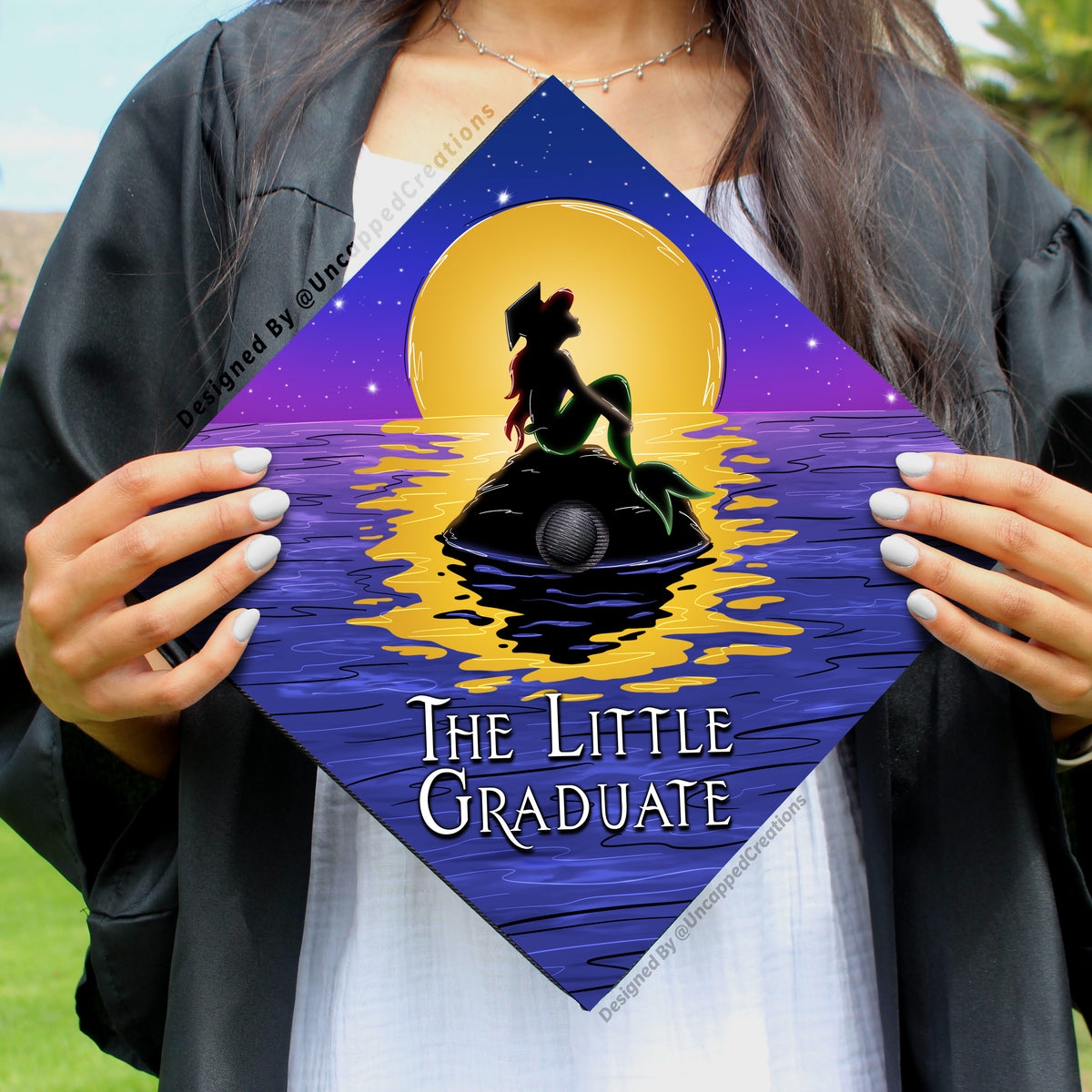 Mermaid Grad Cap - PRINTED Topper – Uncapped Creations