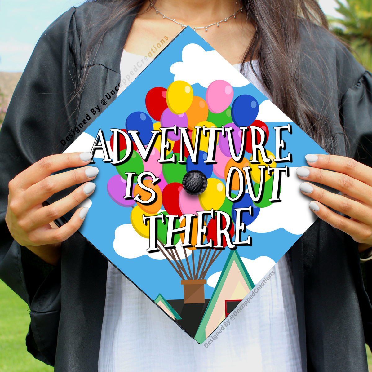 Balloon Grad Cap - PRINTED Topper – Uncapped Creations
