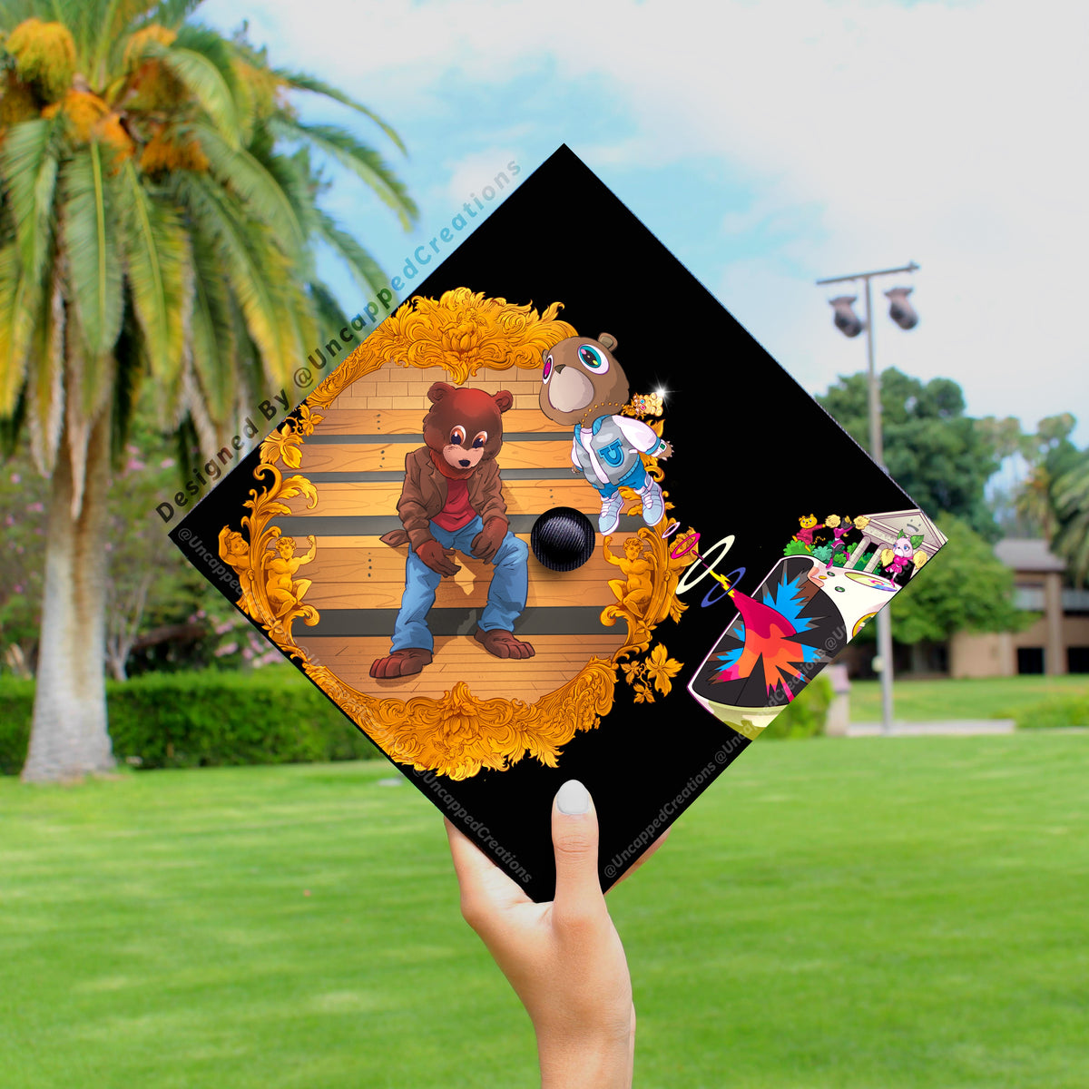 Rapper Grad Cap - PRINTED Topper – Uncapped Creations