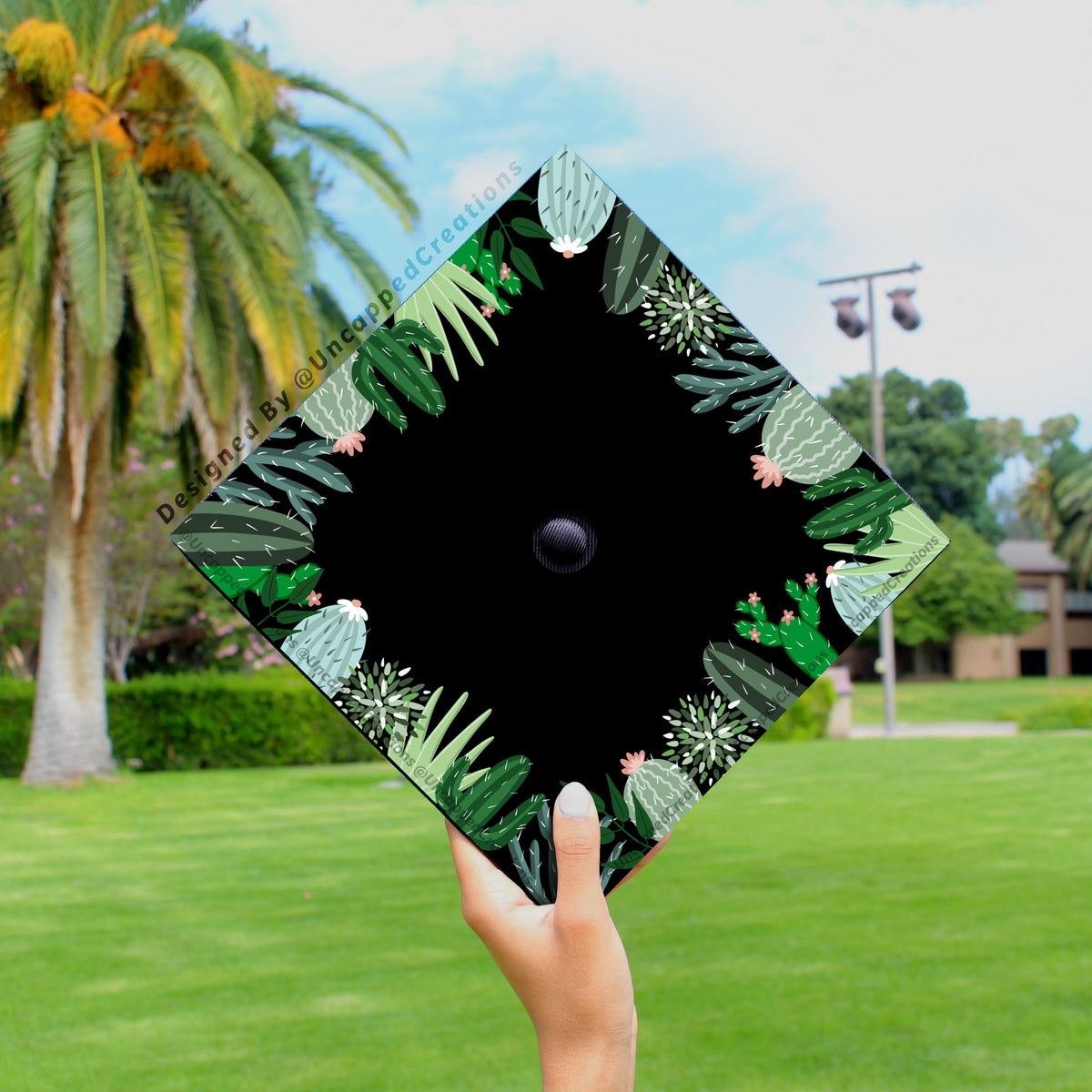 Cactus Grad Cap - PRINTED Topper – Uncapped Creations