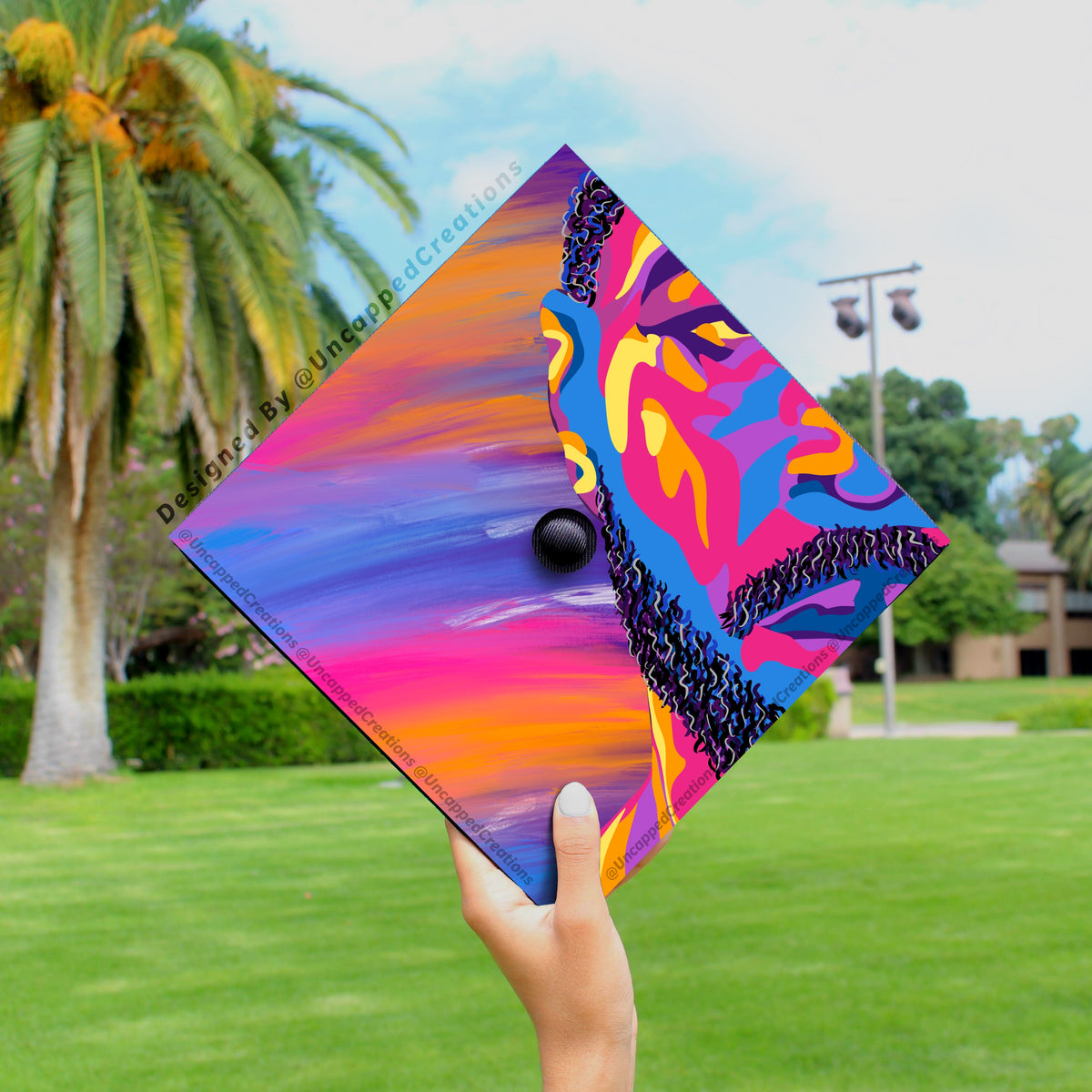 Rapper Grad Cap - PRINTED Topper – Uncapped Creations
