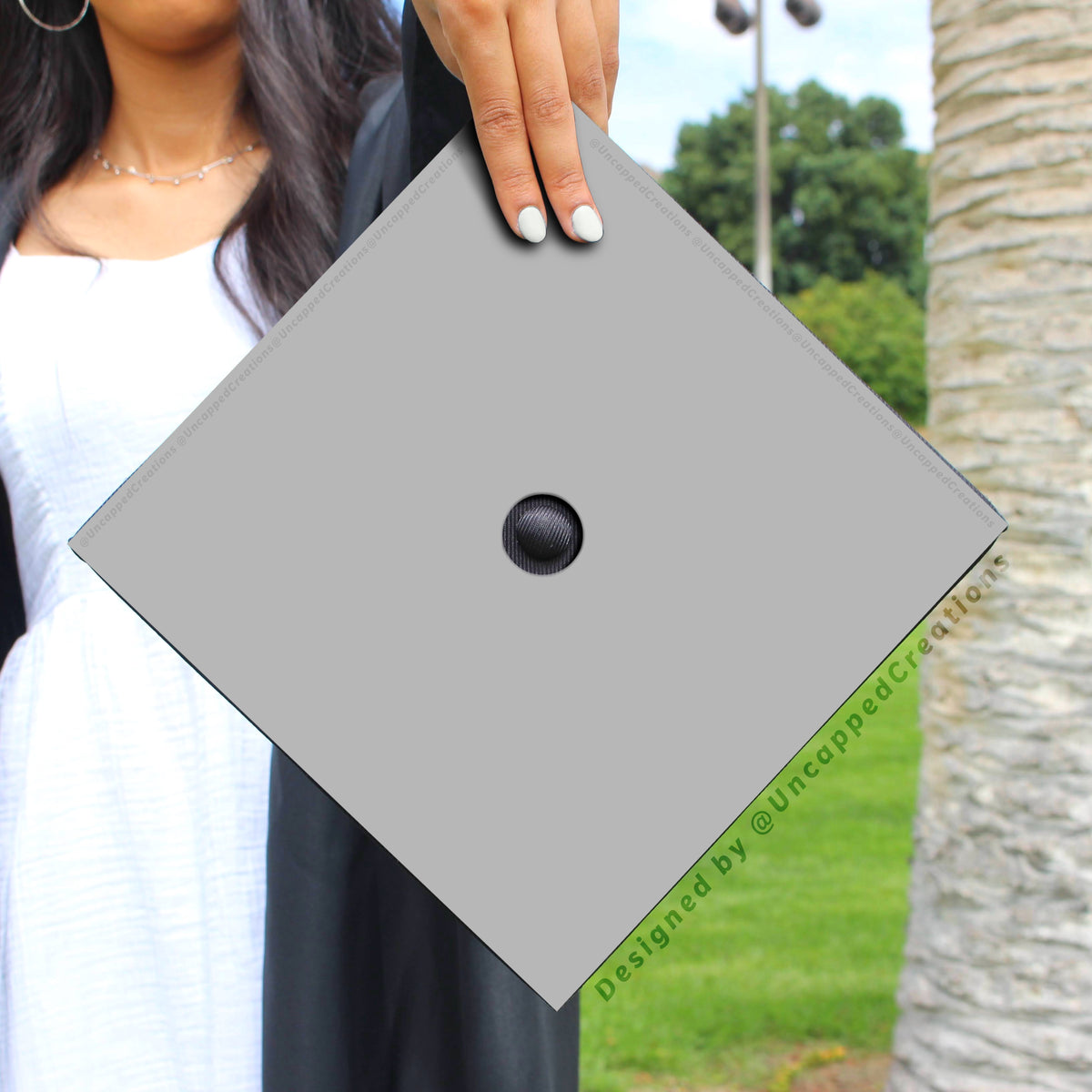 GRAY Grad Cap Topper – Uncapped Creations
