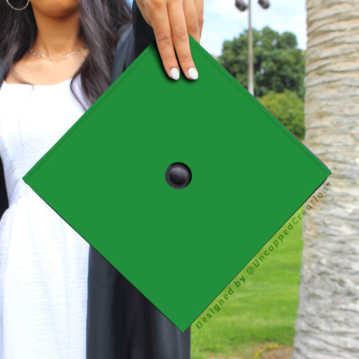 GREEN Grad Cap Topper – Uncapped Creations