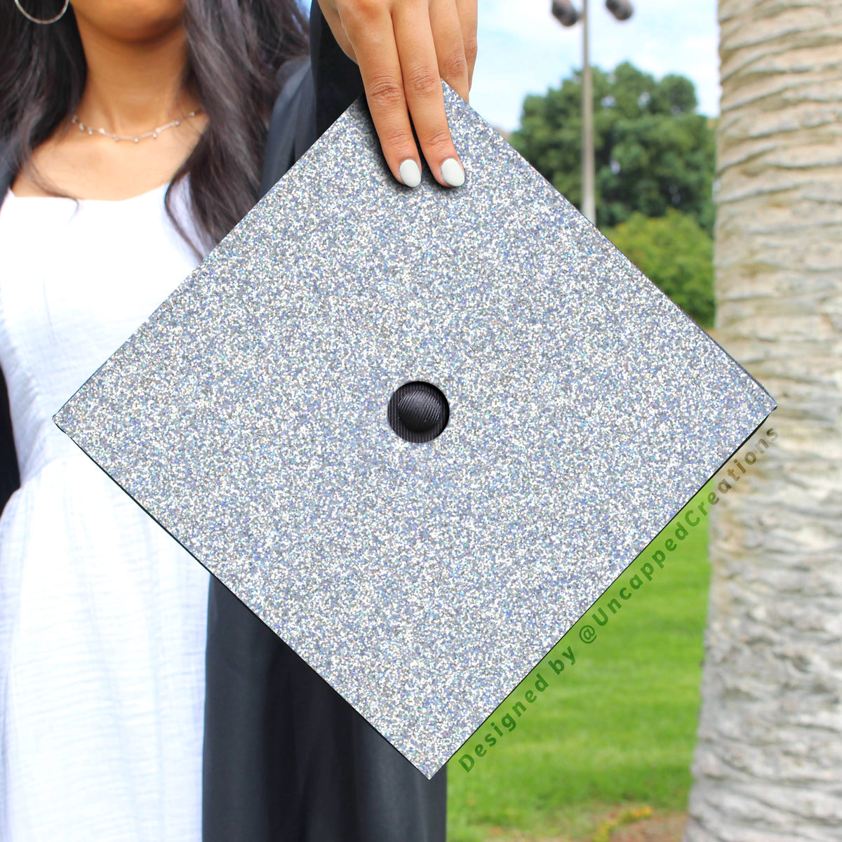 HOLO GLITTER Grad Cap Topper – Uncapped Creations