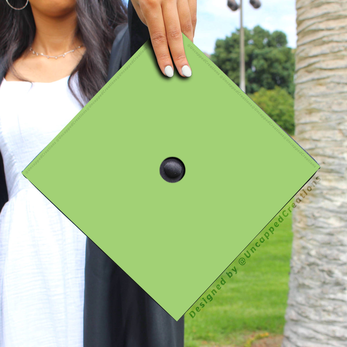 LIGHT GREEN Grad Cap Topper – Uncapped Creations