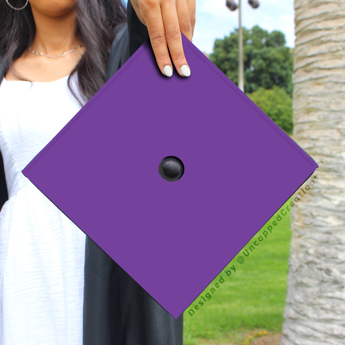 PURPLE Grad Cap Topper – Uncapped Creations