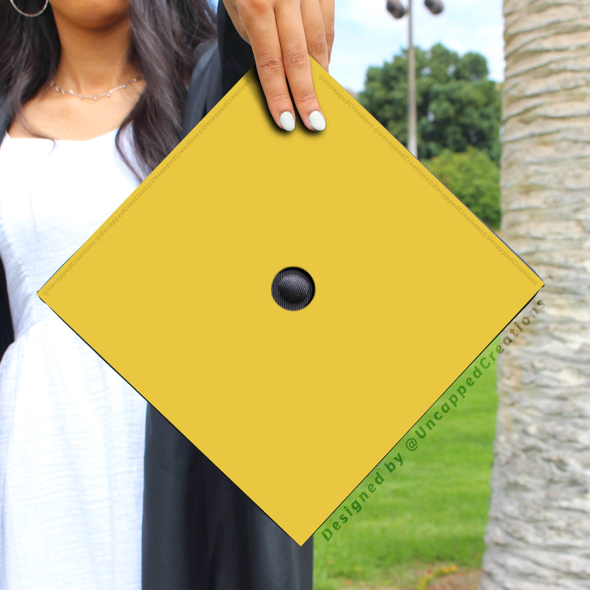YELLOW Grad Cap Topper – Uncapped Creations
